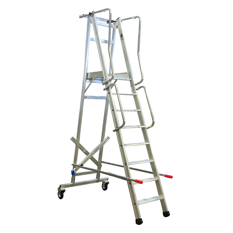 Plattformsstege med hjul, Aluminium | Runelandhs